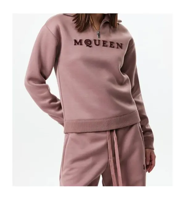 Alexander McQueen Logo Half-zip Sweater