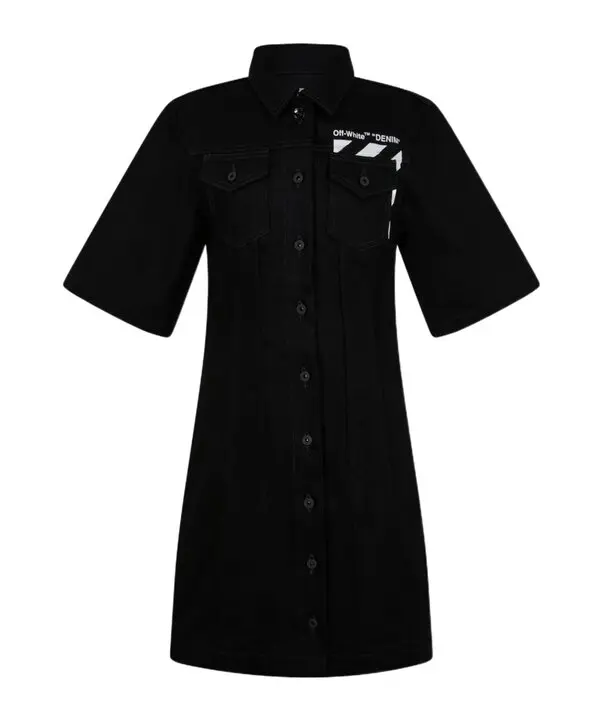 Off-White Shirt Dress