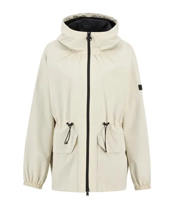 Barbour Long Sleeve Hooded Zip Up Jacket