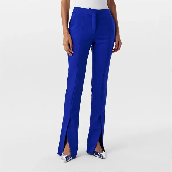 Off-White Tailored Trousers With Front Slits