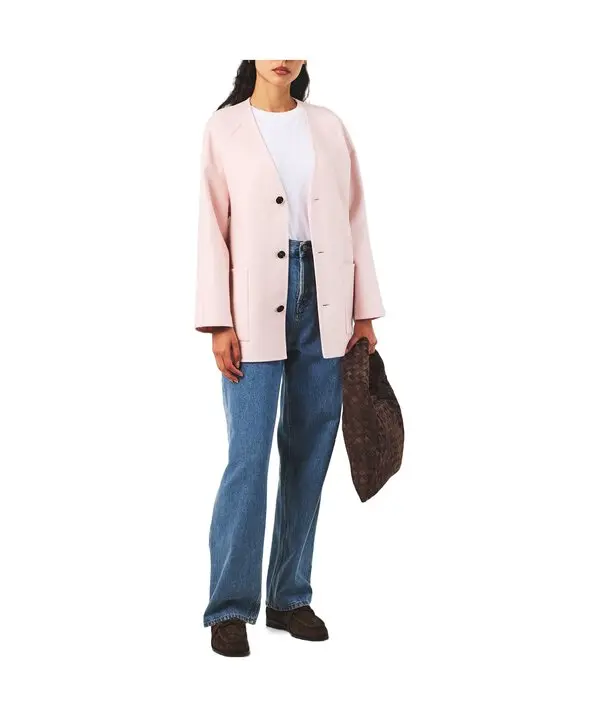 Bottega Veneta Cardigan Style Coat