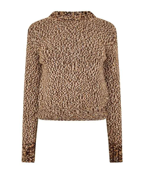 Moncler Leopard Print Knitted Sweater