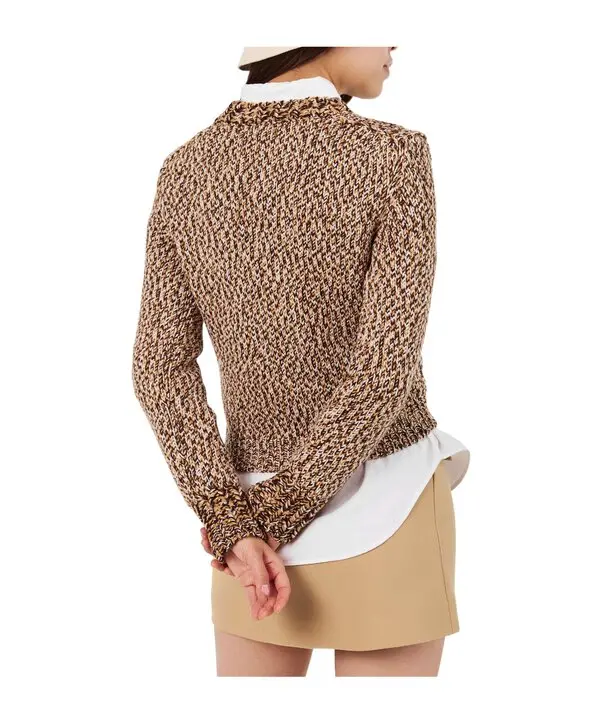 Moncler Leopard Print Knitted Sweater