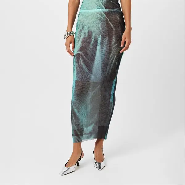 JEAN PAUL GAULTIER Midi Skirt - Gray