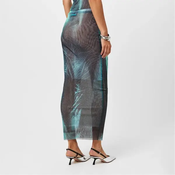 JEAN PAUL GAULTIER Midi Skirt - Gray