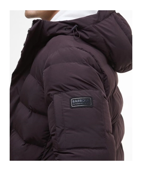 Barbour Long-sleeved Hooded Quilted Jacket
