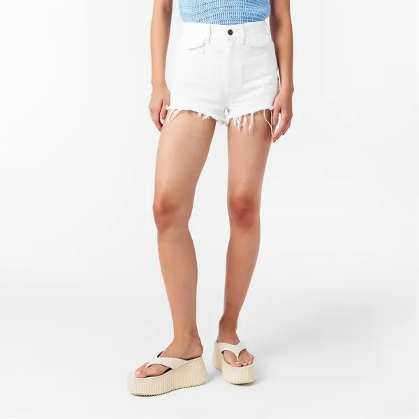 Chloé Logo-stamped Denim Shorts