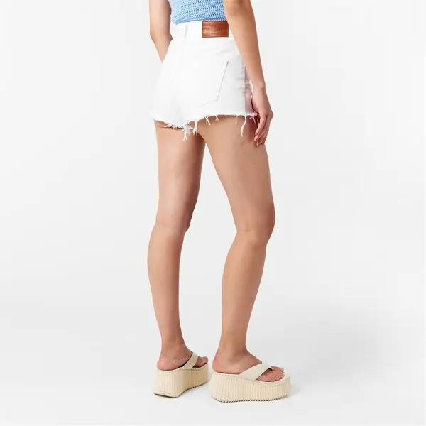 Chloé Logo-stamped Denim Shorts