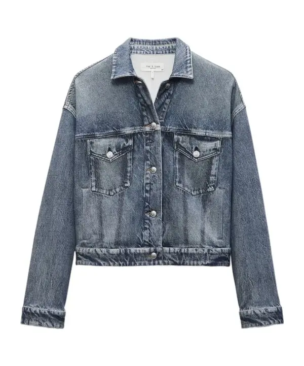 Rag & Bone Long-sleeved Denim Jacket
