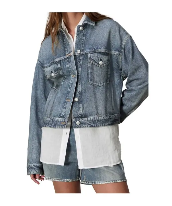 Rag & Bone Long-sleeved Denim Jacket
