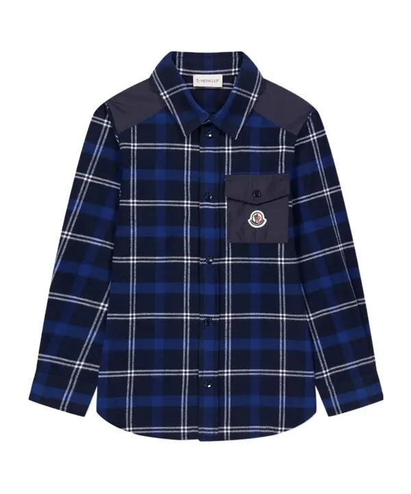 Moncler Plaid Long Sleeve Shirt