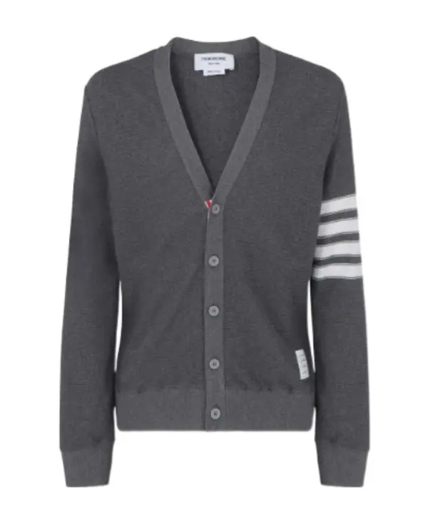 Thom Browne Striped V-neck Cardigan