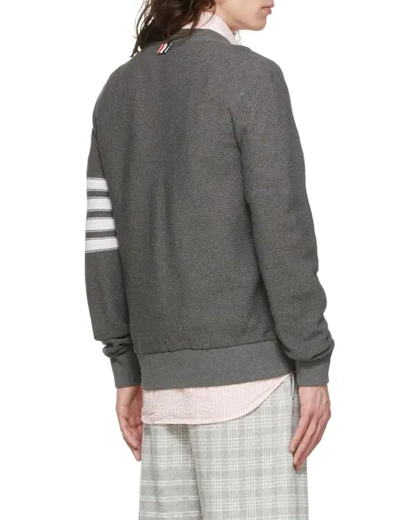 Thom Browne Striped V-neck Cardigan