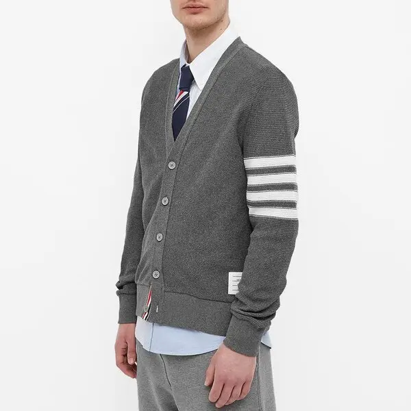 Thom Browne Striped V-neck Cardigan