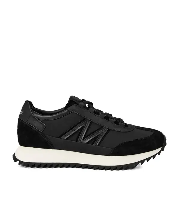 Moncler Low-top Sneakers With Suede And Fabric Accents