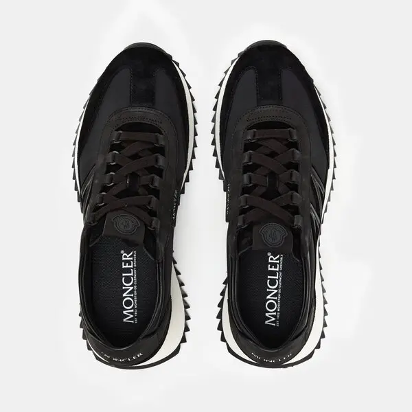 Moncler Low-top Sneakers With Suede And Fabric Accents