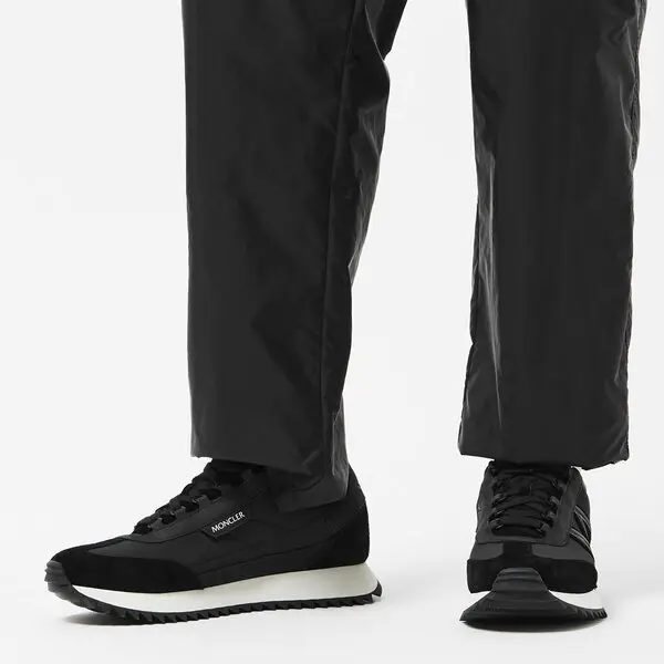 Moncler Low-top Sneakers With Suede And Fabric Accents