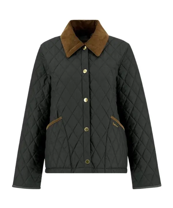 Barbour Quilted Jacket With Long Sleeves And Branded Pocket