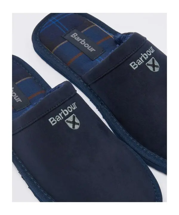 Barbour Everitt Mule Slippers - Navy