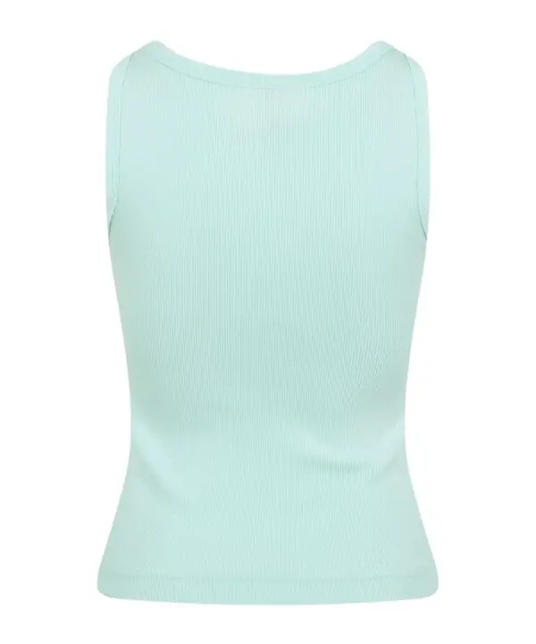 Casablanca Logo Patch Ribbed Tank Top