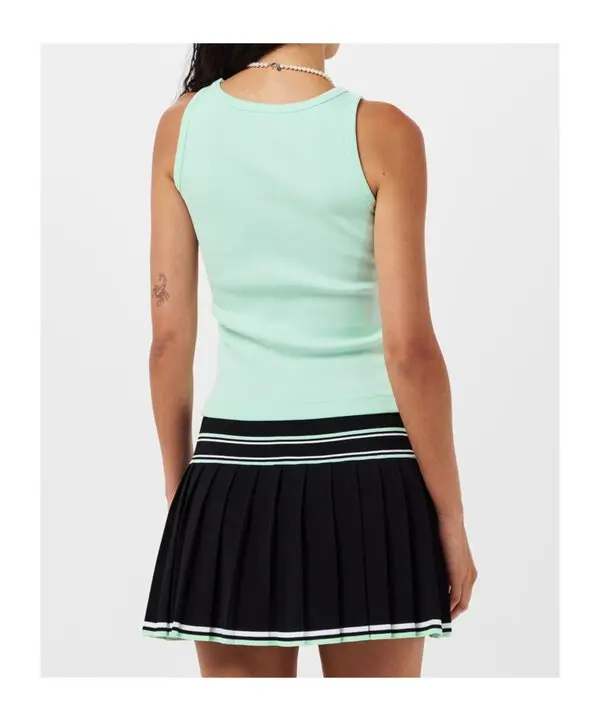 Casablanca Logo Patch Ribbed Tank Top