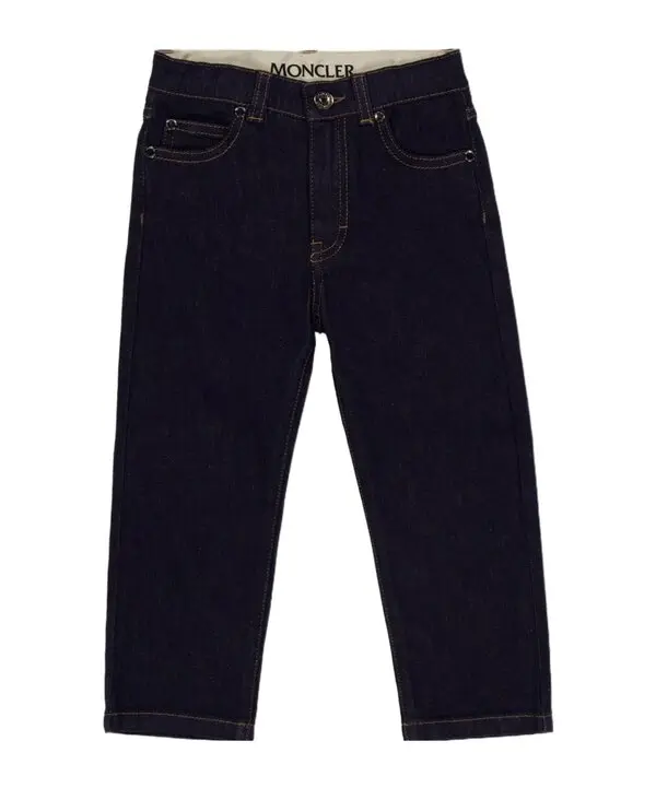 Moncler Logo Straight Leg Jeans