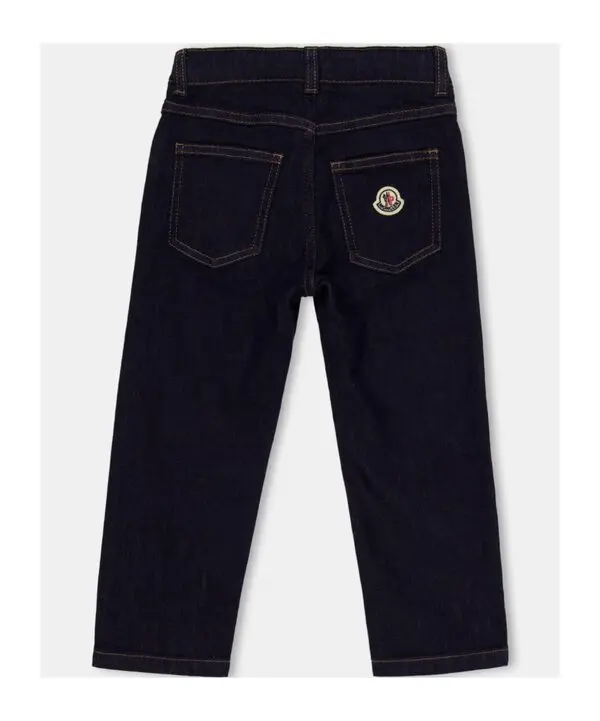 Moncler Logo Straight Leg Jeans