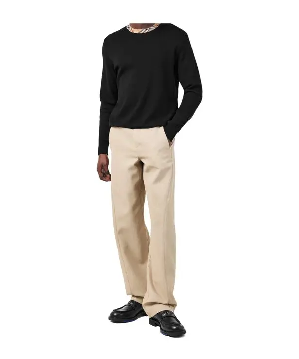 Burberry Crew Neck Long Sleeve Knit Sweater