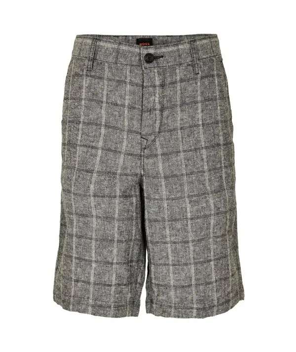 Hugo Boss Plaid Chino Shorts