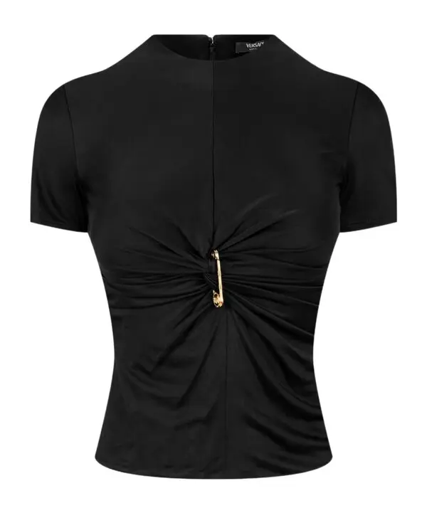 Versace Safety Pin Top - Black