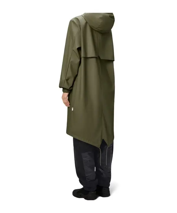 Rains Long-sleeved Hooded Fishtail Parka
