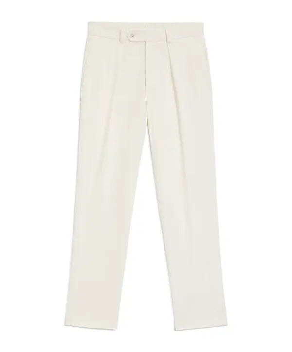 Hugo Boss X Beckham Tailored Stretch Cotton Trousers - White
