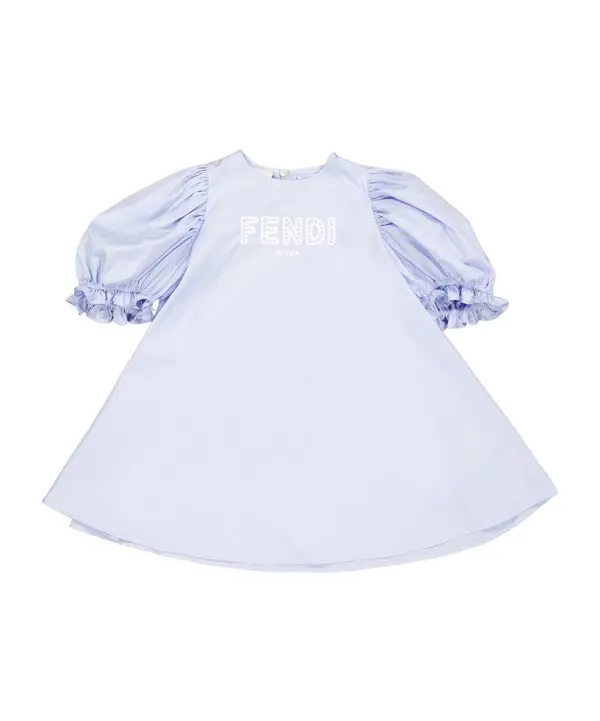Fendi Puff Sleeve Dress - Blue