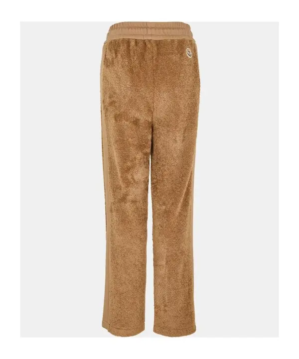 Moncler Elasticated Drawstring Logo Detail Track Pants - Brown