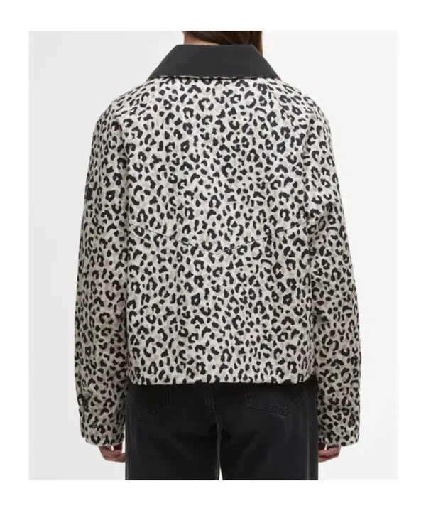 Barbour Long-sleeved Leopard Print Jacket