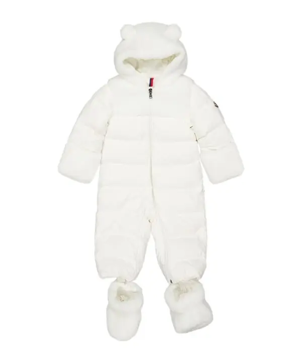 Moncler Quilted Logo Hooded Snowsuit