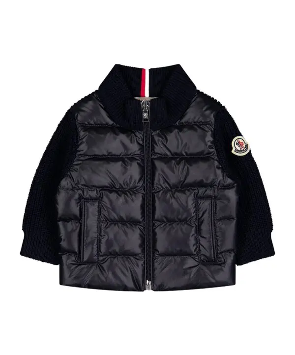 Moncler Quilted Logo Patch Jacket