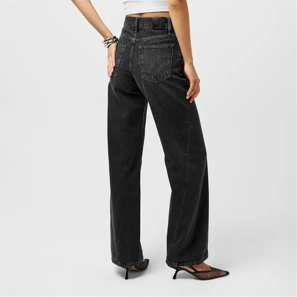 ANINE BING Wide Leg Denim Trousers