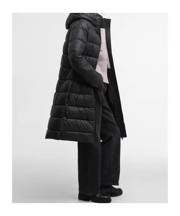 Barbour Long Sleeve Quilted Jacket With Hood