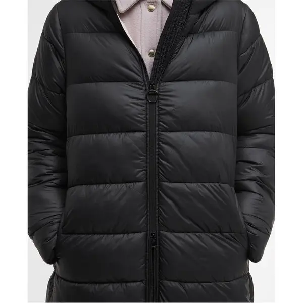 Barbour Long Sleeve Quilted Jacket With Hood