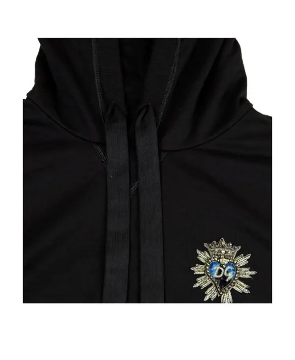 Dolce & Gabbana Embellished Logo Hooded Sweater