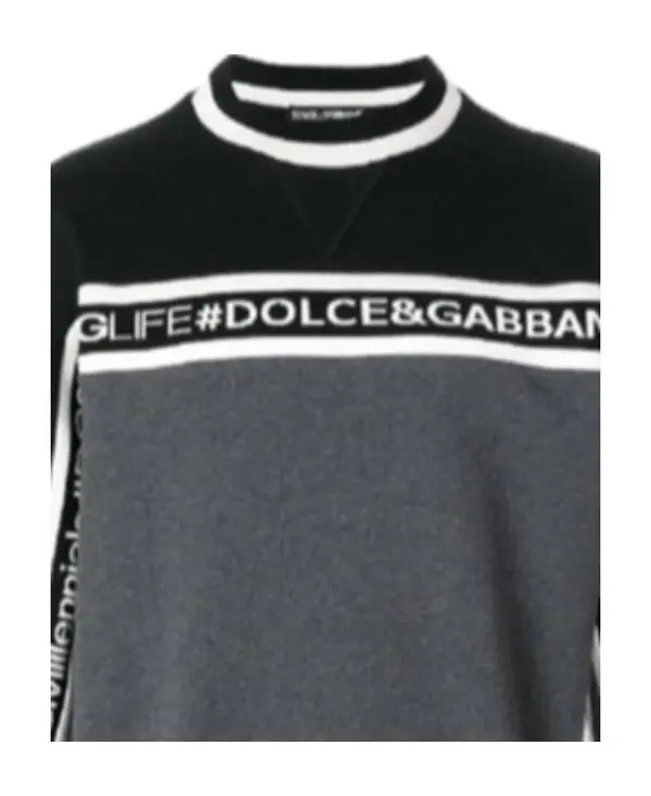 Dolce & Gabbana Logo Lace Sweater