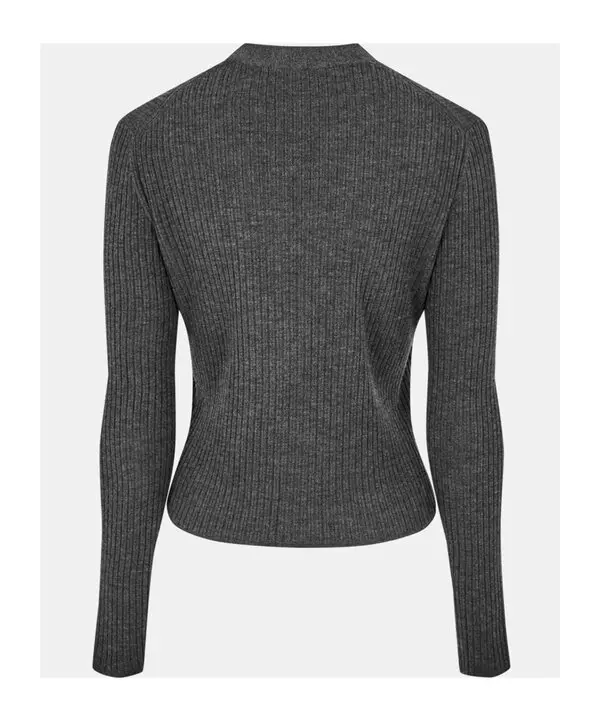 JOSEPH Ribbed Button-front Sweater With Patch Pockets
