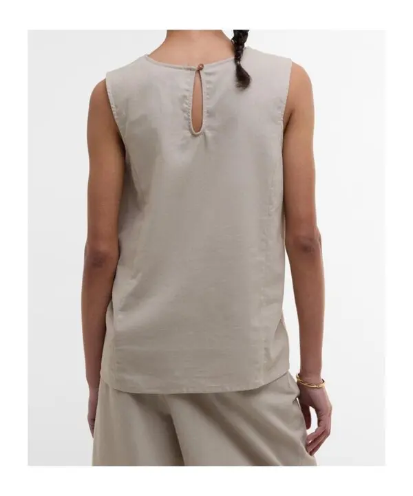 Barbour Lucy Sleeveless Top With Button Detailing