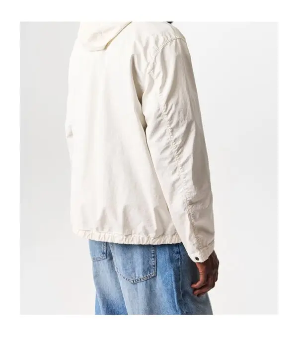 Stone Island Supima Cotton Twill Zip-up Hooded Jacket