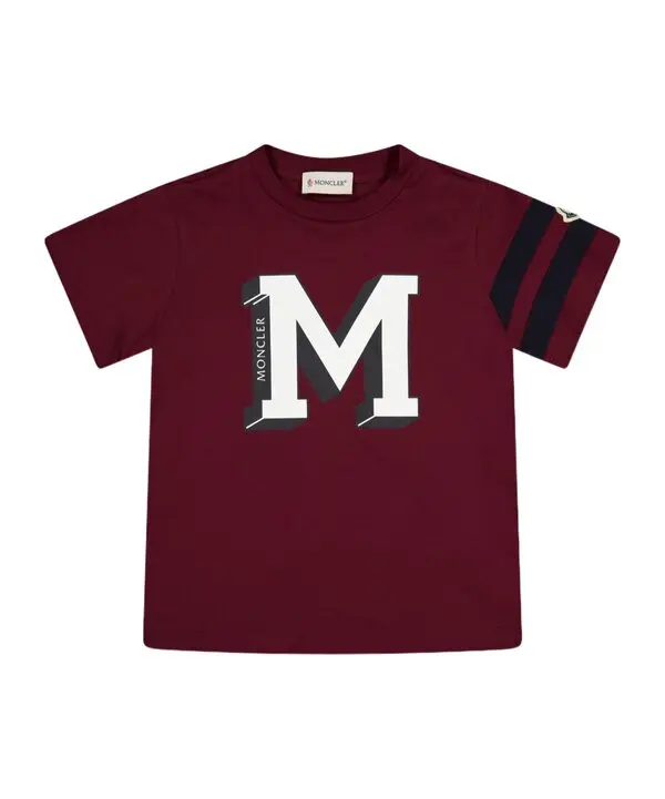 Moncler Logo Crew Neck T-shirt - Brown