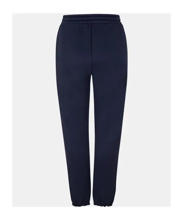 Moncler Elastic Waist Track Pants With Logo Patch - Black