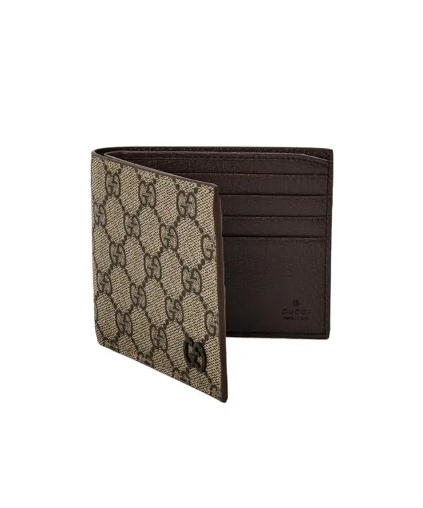 Gucci Canvas Gg Wallet - Brown