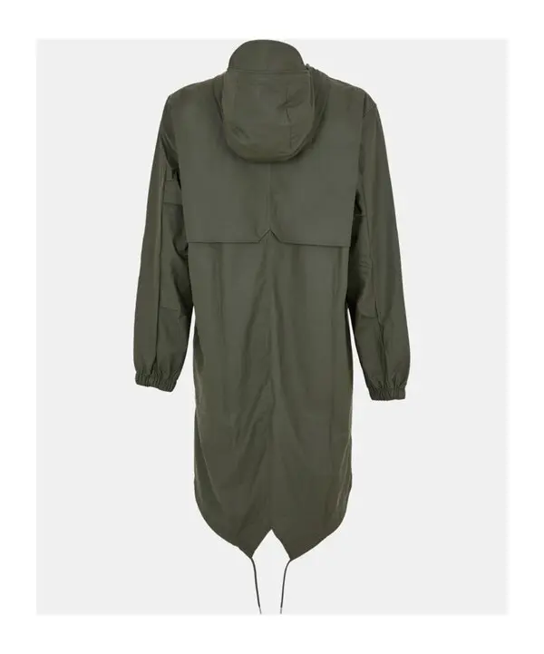 Rains Long-sleeved Hooded Fishtail Parka