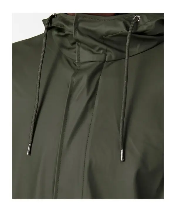 Rains Long-sleeved Hooded Fishtail Parka